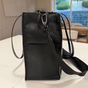 BEIS | Bags | Beis Black Work Tote Shoulder Bag | Poshmark